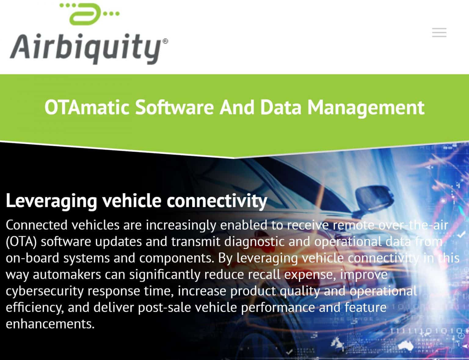 Airbiquity OTA Updates Updated | auto connected car news