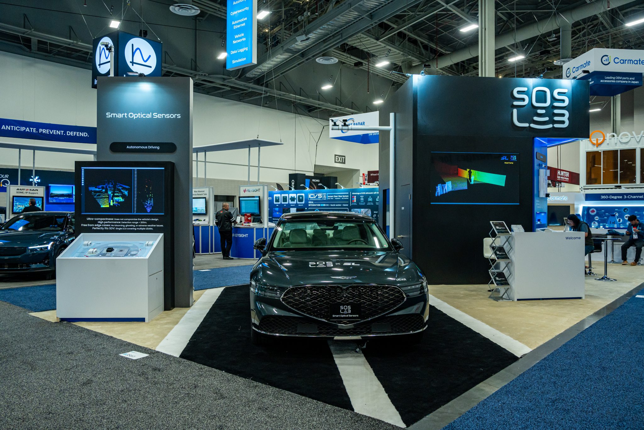 @CES SOSLAB Showed 3D Solid-State LiDAR | auto connected car news