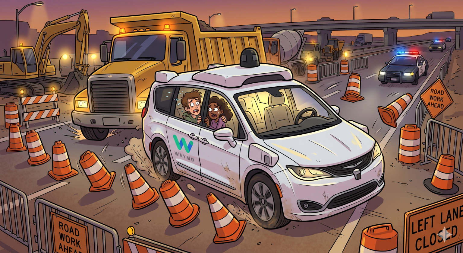 Waymo Calls Robotaxis Off Freeways Due to Construction Zone Entries ...